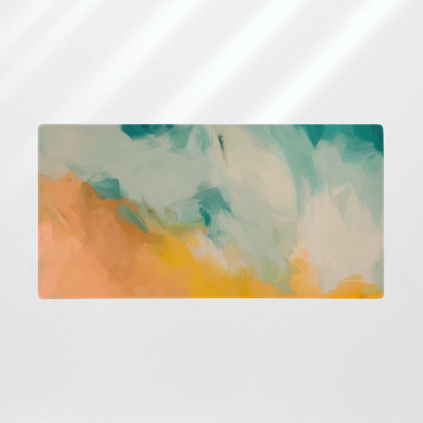 Beach Day - Desk Mat, Colorful Desk Pad, Large Desk Blotter 36"x18"