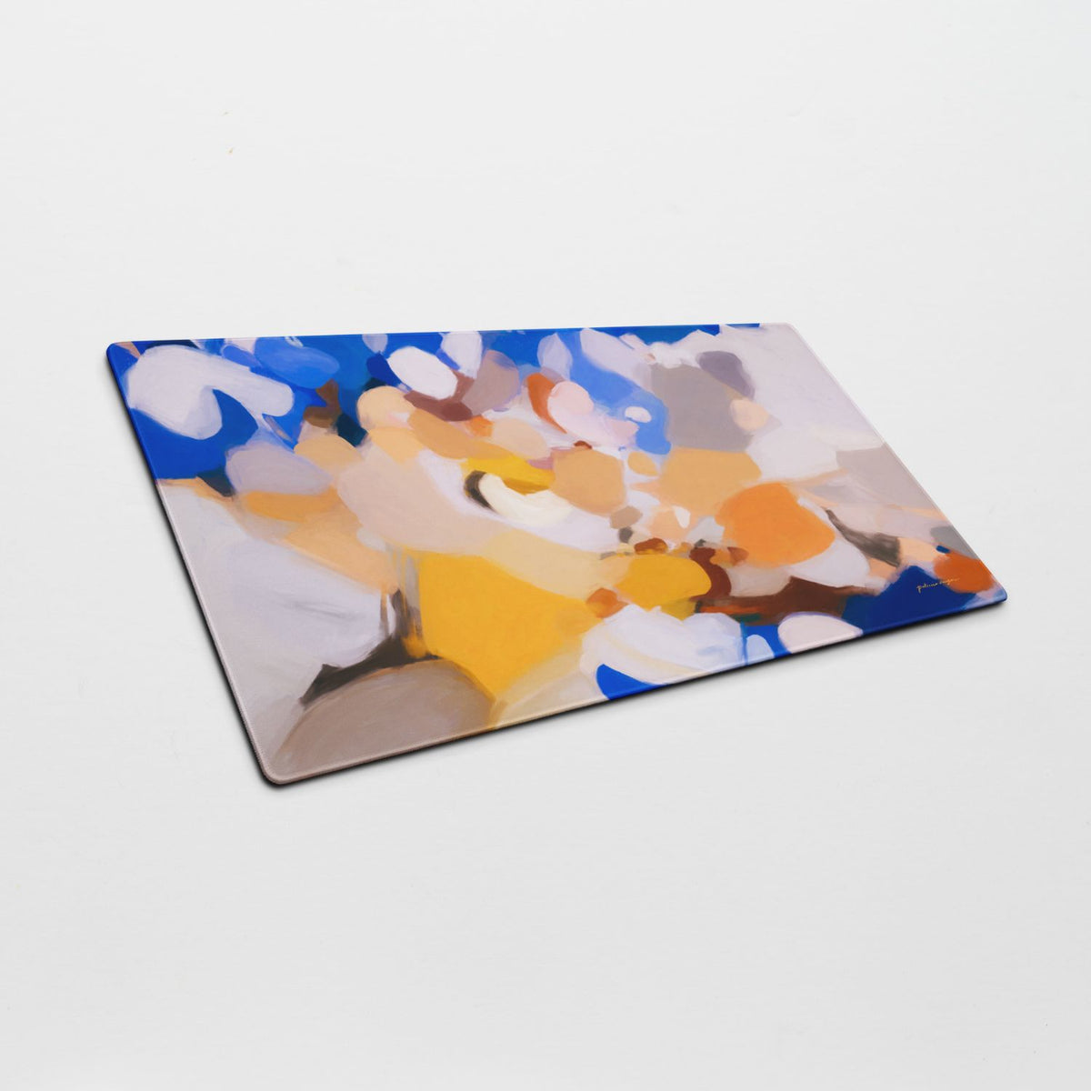 Bluebell - Desk Mat, Colorful Desk Pad, Large Desk Blotter 36"x18"
