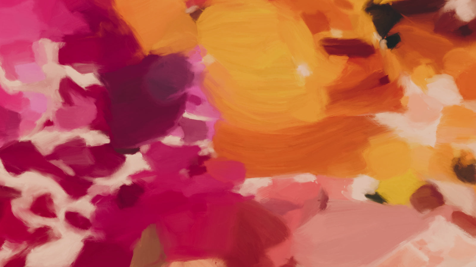 Bougainvillea, pink and green, large scale abstract art print, Patricia ...